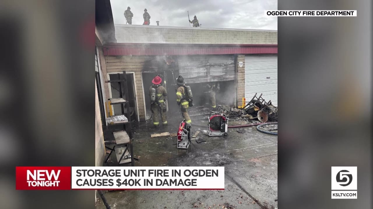 Video: Ogden firefighters extinguish fire inside of storage unit ...