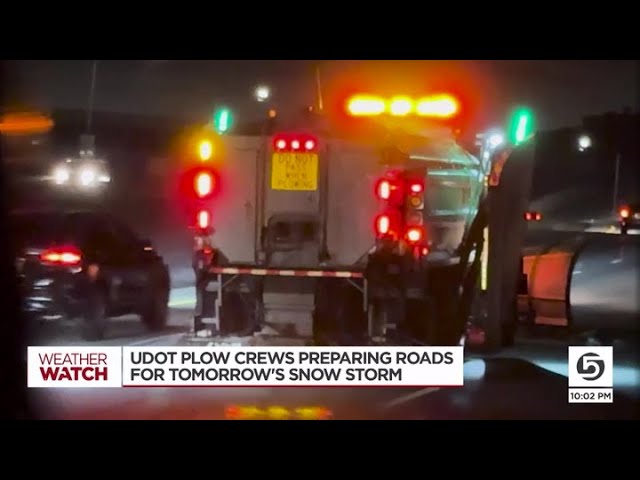 Video: UDOT plow crews preparing roads for Thursday's snowstorm - KSLTV.com