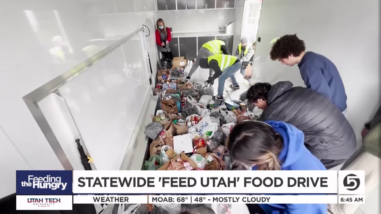 Video: 'Everybody comes together' for statewide Feed Utah food drive ...