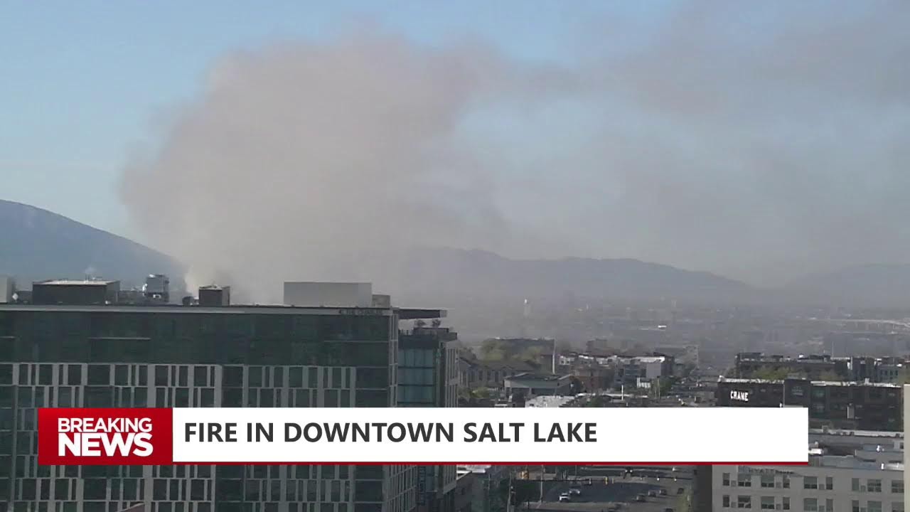 Video: ROOF CAM: Fire breaks out in downtown Salt Lake - KSLTV.com