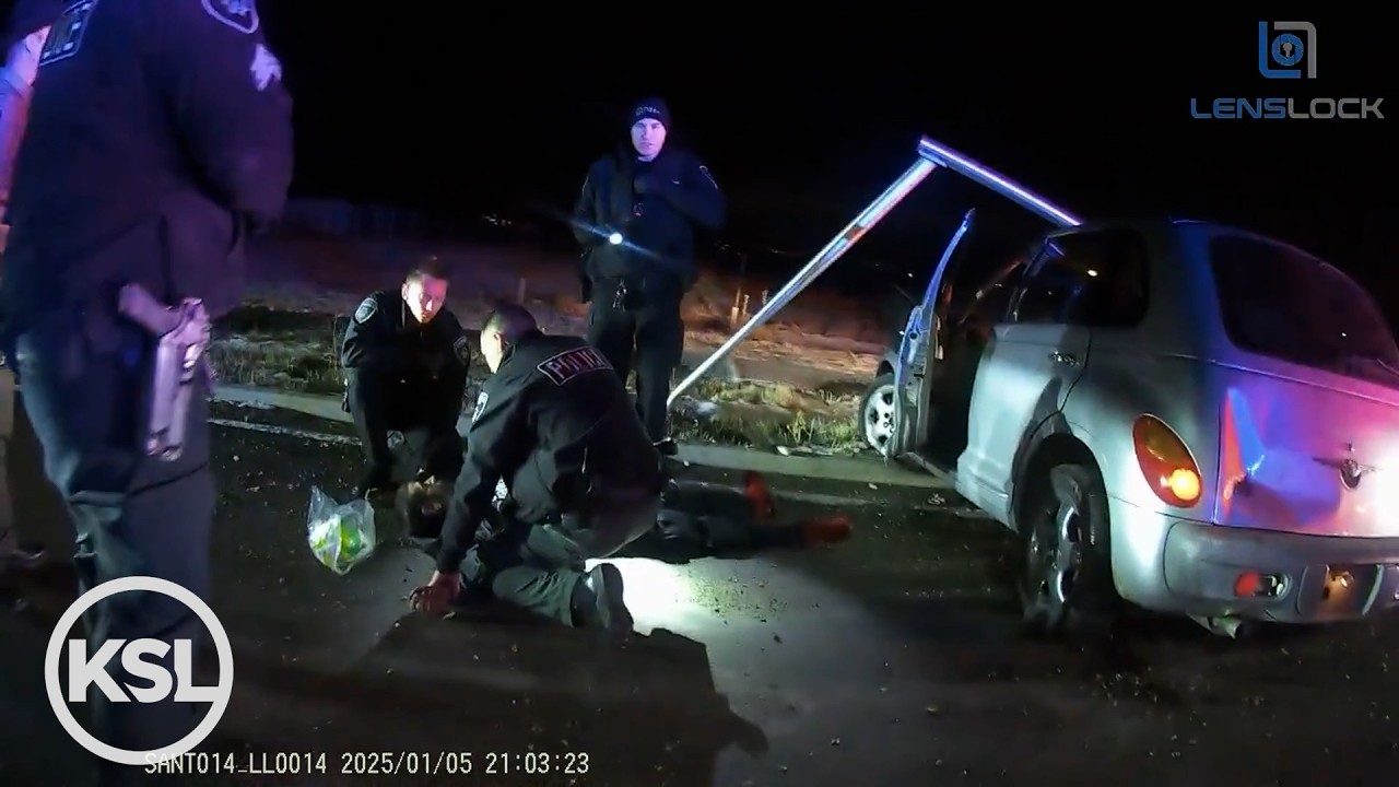 Video: BODY CAM: Utah man assaults Santaquin police officer, flees, and ...