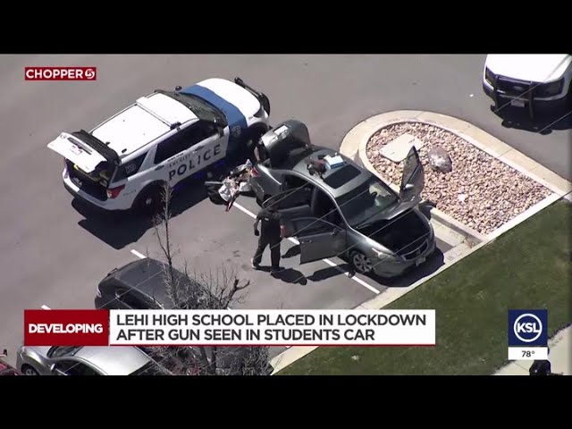 Video: Lehi High School put in lockdown after gun spotted in student's ...