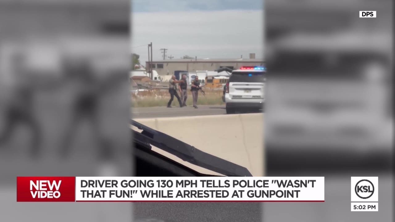 Video: Driver going 130moh tells police 'wasn't that fun' while ...