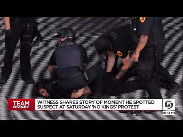 Video: Witness shares story of moment he spotted suspect after deadly ...