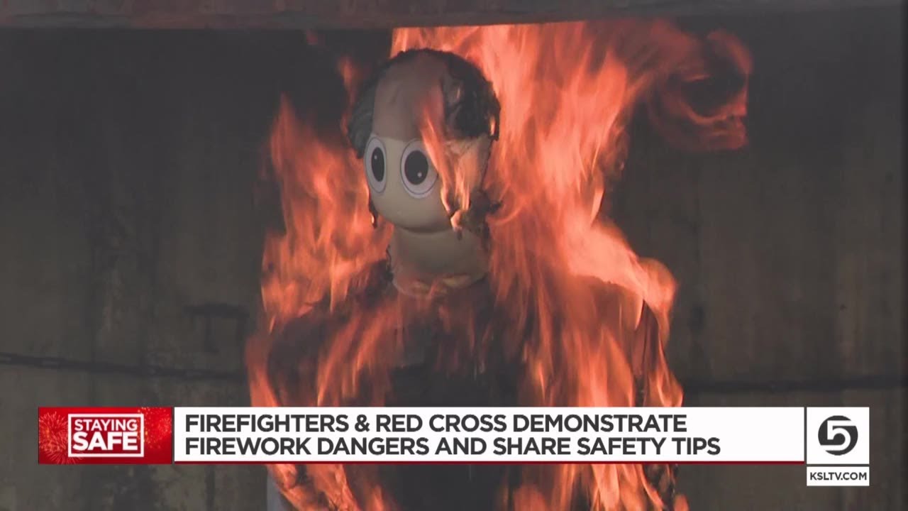 Video: Salt Lake firefighters and Red Cross demonstrate fireworks ...