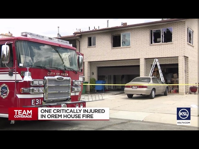 Video: 1 injured in Orem house fire - KSLTV.com