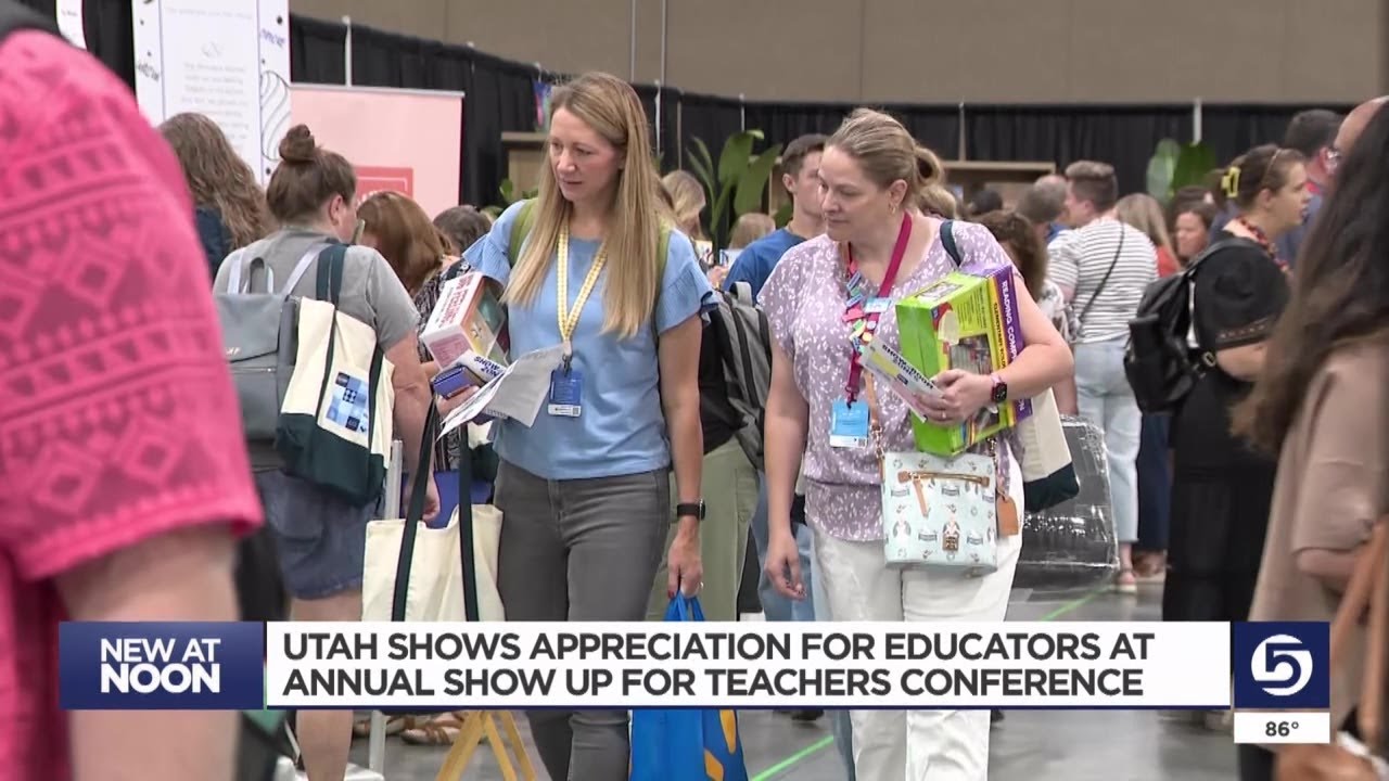 Video: Utah shows appreciation for educators at annual ‘Show Up for ...