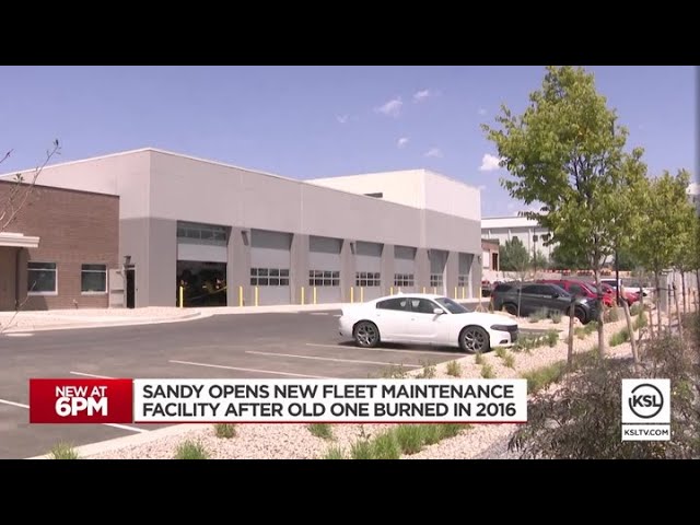 Video: Sandy City unveils new fleet maintenance garage after 2017 fire ...