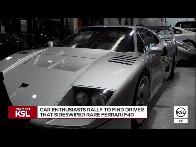 Video: Rare Ferrari F40 sideswiped by semi in crash on Interstate 15 ...