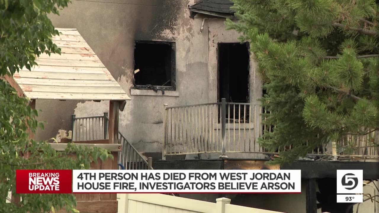 Video: West Jordan house fire that killed four, including two children ...