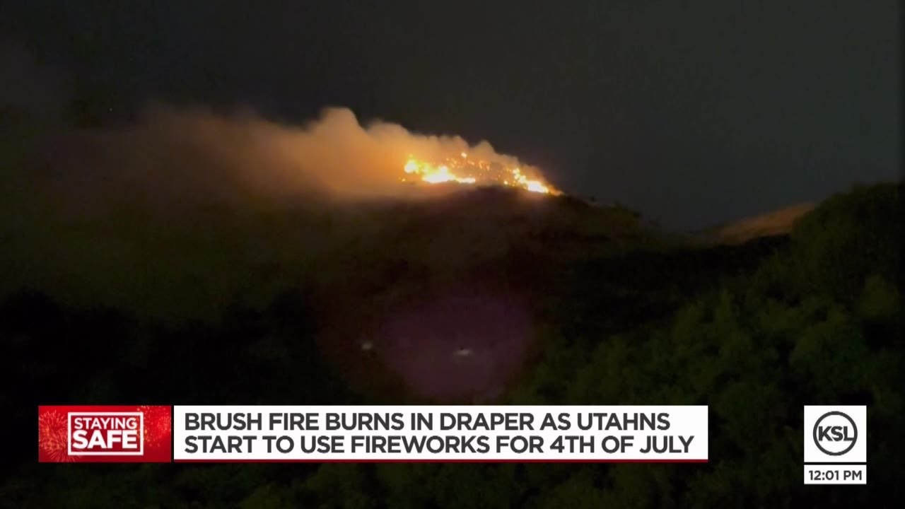 Video: Fire ignites near homes in Draper after report of car shooting ...
