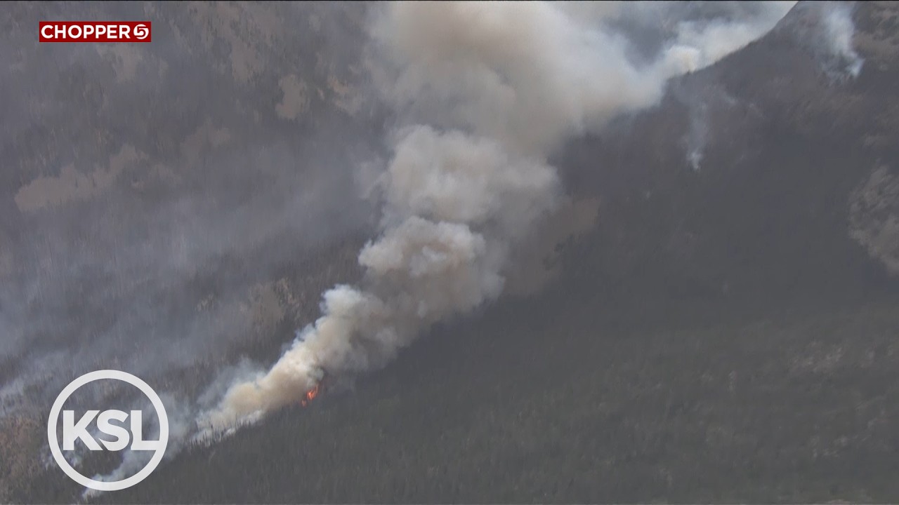 Video: CHOPPER 5: Beulah Fire burns through Uinta-Wasatch-Cache ...