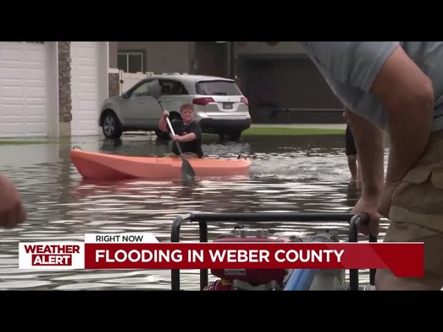 Video: Heavy rain causes flooding in parts of northern Utah - KSLTV.com