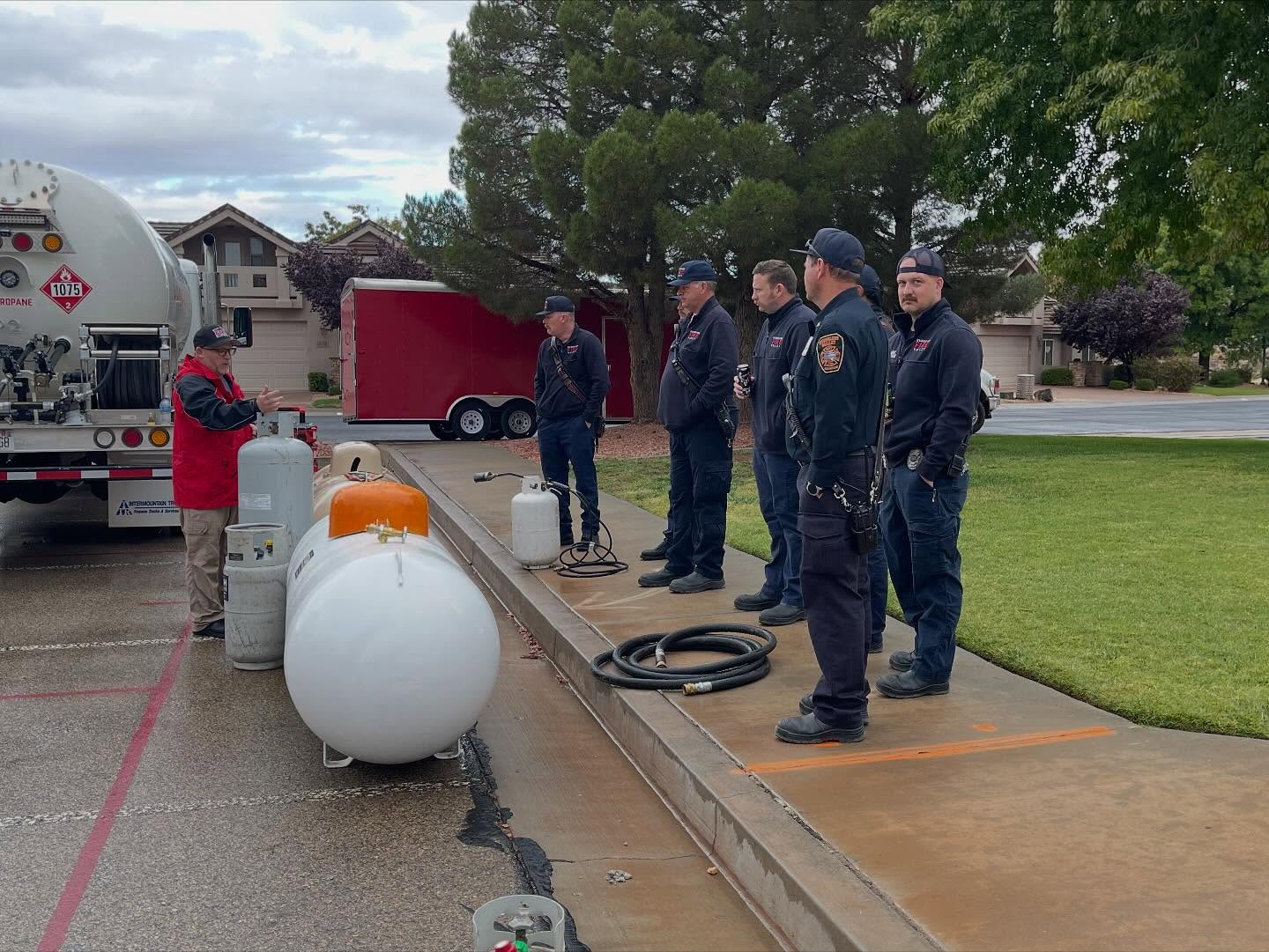 Fire crews participate in propane flaring to help reduce disastrous ...