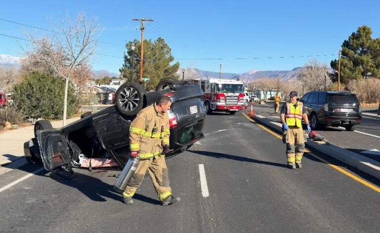 Multi-vehicle crash causes rollover in Hurricane Sunday morning ...