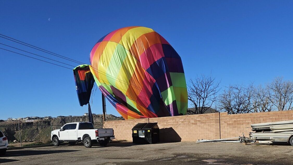 2 rescued after hot air balloon crashes into power lines in La Verkin ...