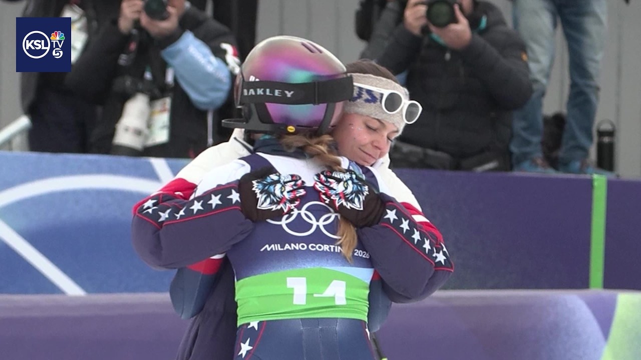 Video: Johnson, Shiffrin narrowly miss podium as Alpine team event ...