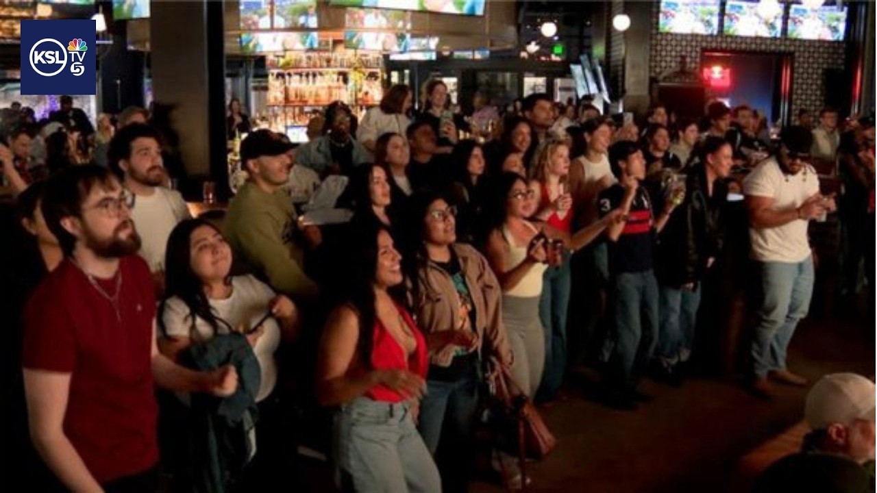 Video: Downtown Super Bowl LX watch party crowd calls the halftime show ...