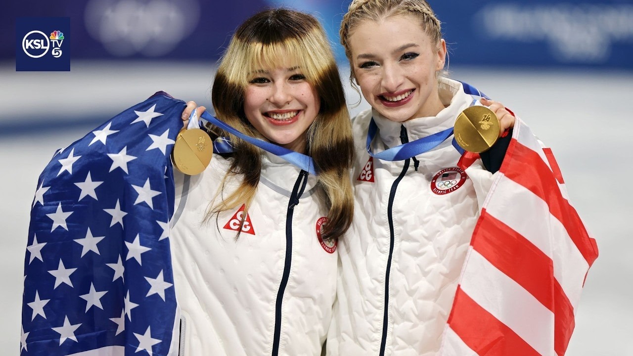 Video: Team USA figure skaters celebrate gold - KSLTV.com