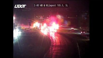 Brush fire caused by semitruck closes portions of I-80 near Saltair ...